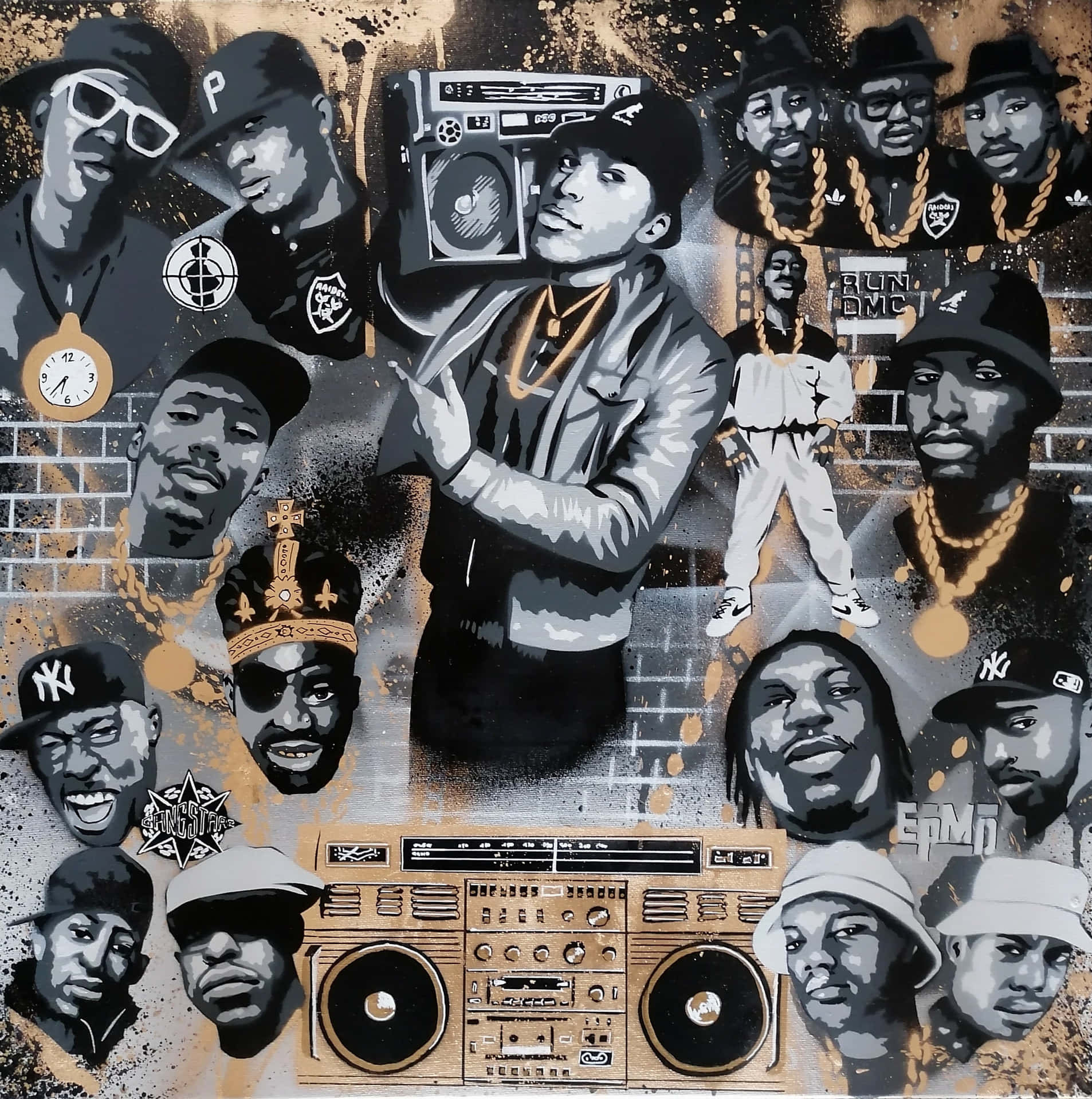 90s Hip Hop Collage